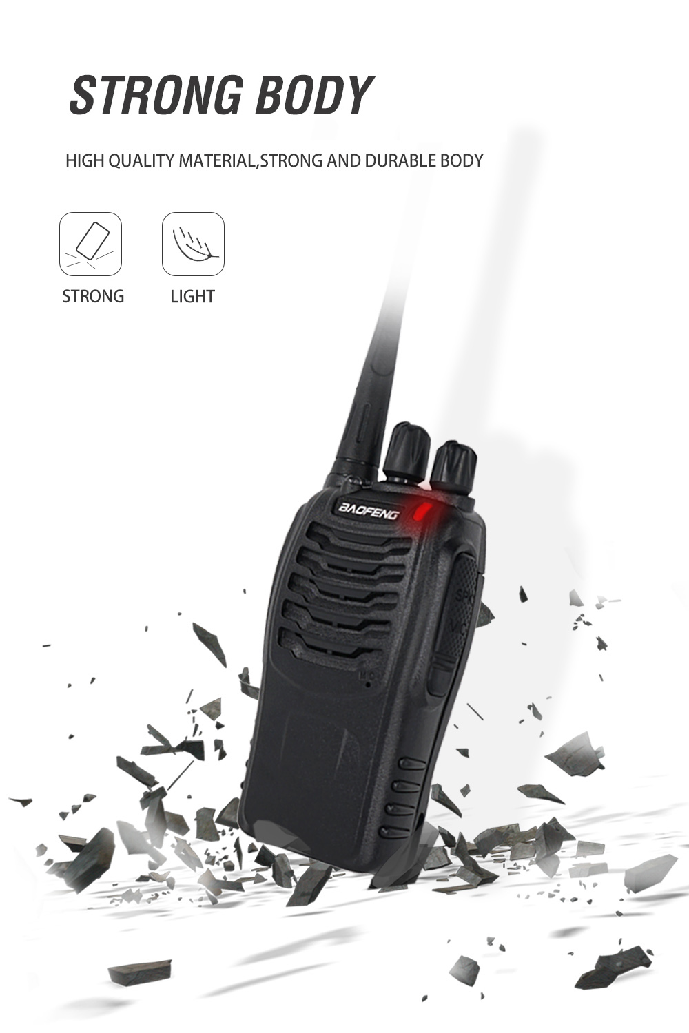 BAOFENG 888s UHF 400-470MHz Radio Walkie Talkie - Baofeng