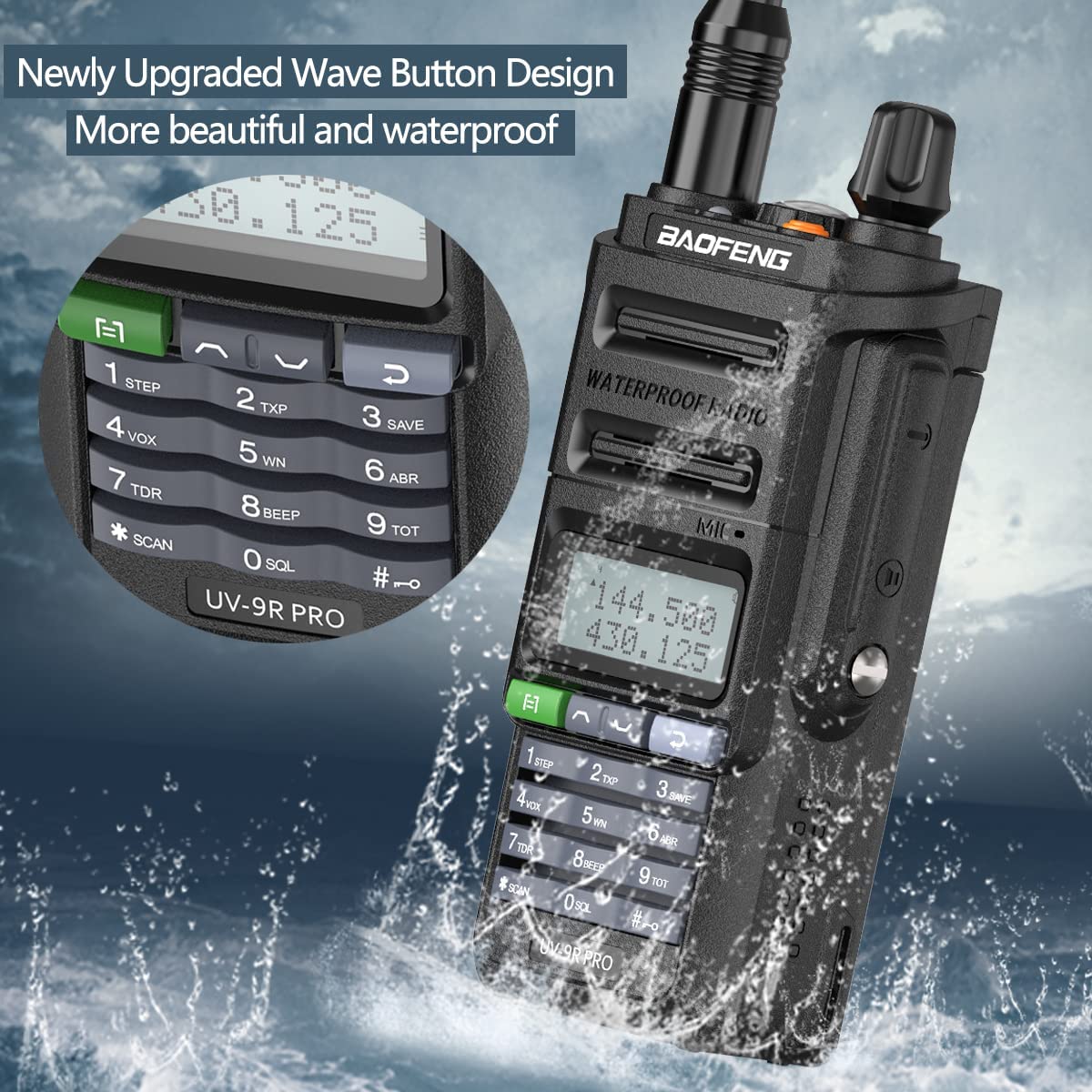 BAOFENG UV-9R PRO Dustproof Waterproof IP67 Transceiver Walkie Talkie - Baofeng