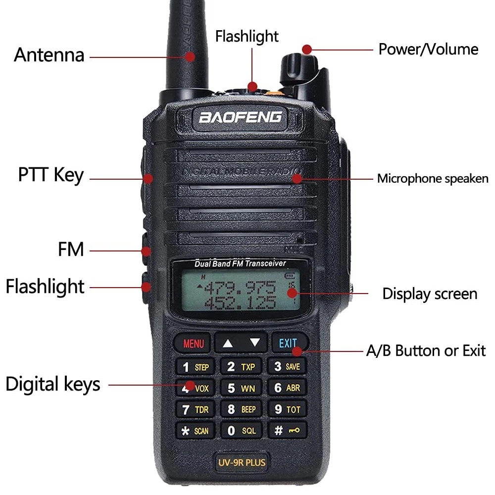 Baofeng UV-9R Plus High Power Waterproof Walkie Talkie - Baofeng