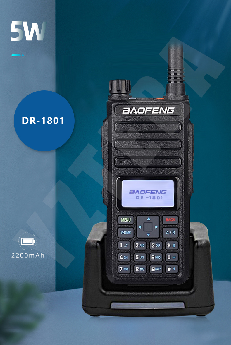 BAOFENG DR-1801UV 5W/1W DMR digital ham mobile radio - Baofeng
