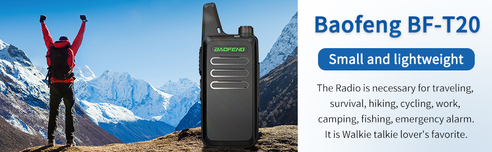 BAOFENG T20 UHF Long Range Ham Two Way Radio - Baofeng